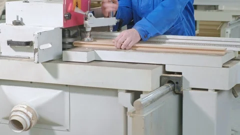the process of sharp wooden blanks, the ... | Stock Video | Pond5