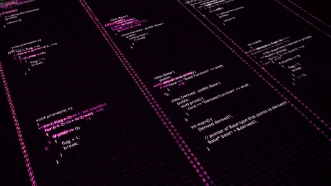 Process of writing source code. Animatio... | Stock Video | Pond5