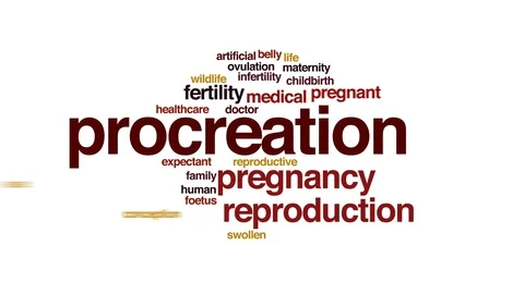 Procreation animated word cloud, text de... | Stock Video | Pond5