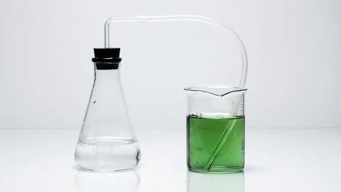 Producing and testing for CO2 gas. | Stock Video | Pond5