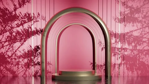 product display stand design with tree l... | Stock Video | Pond5