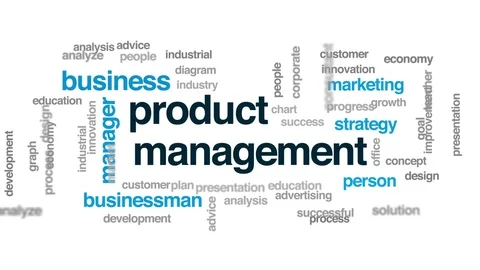 Product management animated word cloud, ... | Stock Video | Pond5