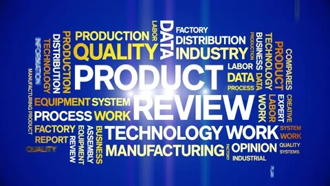 Product Review animated word cloud,anima... | Stock Video | Pond5
