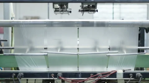 production of plastic packaging in a fac... | Stock Video | Pond5