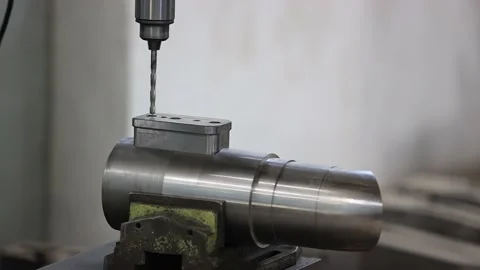 Production of a spline shaft on milling ... | Stock Video | Pond5