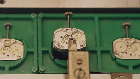 Production of watches, process of assemb... | Stock Video | Pond5