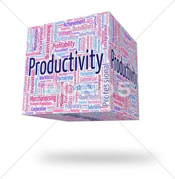 Productivity Word Indicates Effective Performance And Effectivity ...