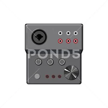 Professional audio mixer cartoon vector illustration: Royalty Free ...