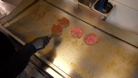 Burger Flipping Stock Video Footage | Royalty Free Burger Flipping ...