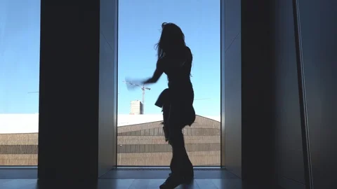 Professional dancer dancing at the windo... | Stock Video | Pond5