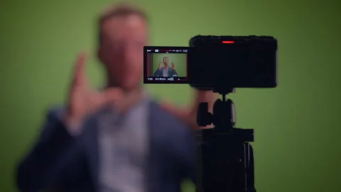 A Professional Filming Setup Utilizing a... | Stock Video | Pond5