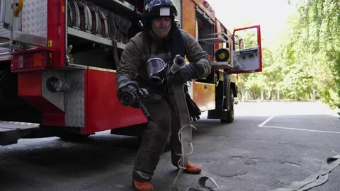 Man Fire Truck Stock Videos – Royalty-Free HD & 4K Videos | Page 4