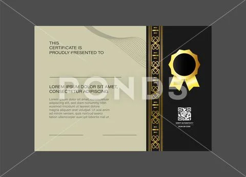 Professional graduation achievement award certificate design: Royalty ...