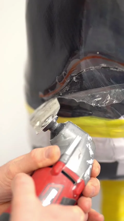 Professional male worker cutting prosthe... | Stock Video | Pond5