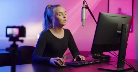 Gamer Girl Livwe Stock Videos – Royalty-Free HD & 4K Videos