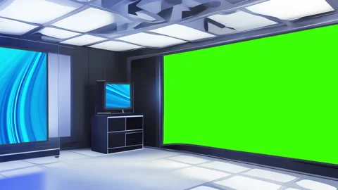 Professional TV Studio Backdrop for Capt... | Stock Video | Pond5