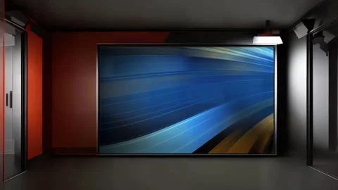 Professional Virtual TV Studio Backgroun... | Stock Video | Pond5