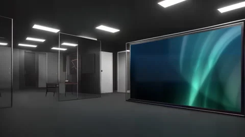 Professional Virtual TV Studio Backgroun... | Stock Video | Pond5