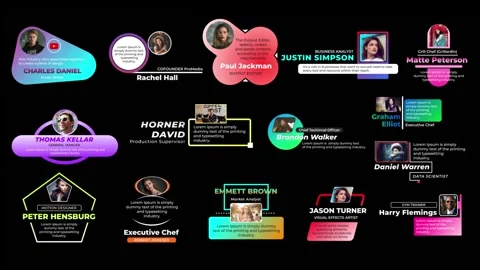 After Effects Template: Profile Lower Thirds #241059337