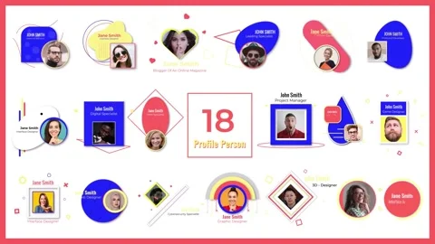 Profile Person Brief Introduction ~ After Effects #202137869