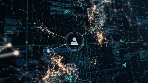 Program codes and asymmetrical lines wit... | Stock Video | Pond5