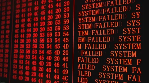 Fail System Error Stock Footage ~ Royalty Free Stock Videos | Pond5