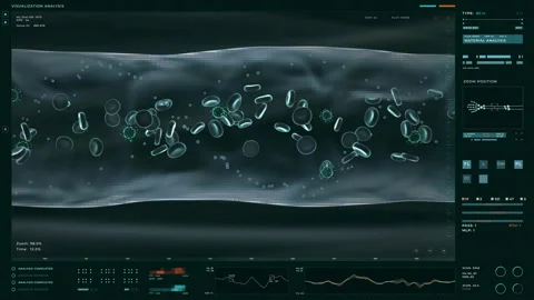 Program Ui Conducts Medical Scan Of Vein... | Stock Video | Pond5