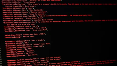 Programmer using laptop. Program code an... | Stock Video | Pond5