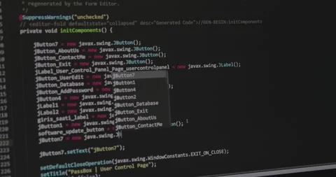 Programming Code Running Stock Footage ~ Royalty Free Stock Videos | Pond5