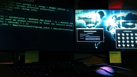 Programming code running through the com... | Stock Video | Pond5