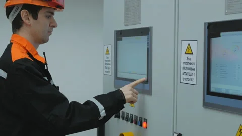 Programming the control panel | Stock Video | Pond5