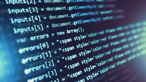 Programming source code abstract backgro... | Stock Video | Pond5
