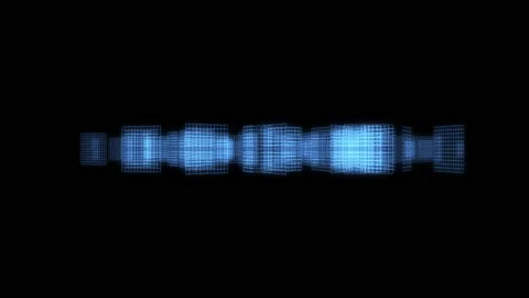 Progress Bar 3D Grid S Blue Motion Graph... | Stock Video | Pond5