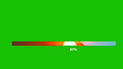 Progress bar animation blue sky to sunse... | Stock Video | Pond5