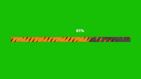 Progress bar animation tiger theme motio... | Stock Video | Pond5