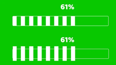 Progress bar animation white space and w... | Stock Video | Pond5