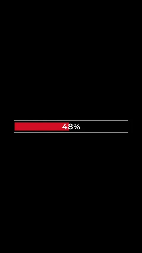 Progress bar. Red loading bar. 4k Vertic... | Stock Video | Pond5