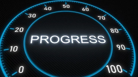 Progress futuristic indicator. Conceptua... | Stock Video | Pond5