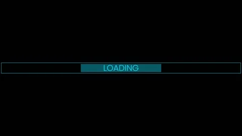 Progress loader bar in military HUD styl... | Stock Video | Pond5