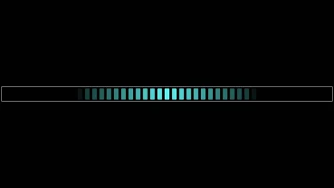 Progress loader bar in military HUD styl... | Stock Video | Pond5