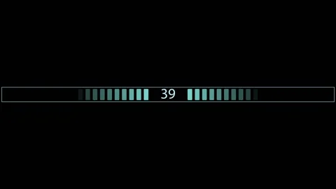 Progress loader bar in military HUD styl... | Stock Video | Pond5