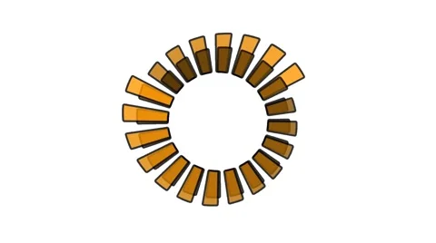 progress wheel - increasing size and col... | Stock Video | Pond5