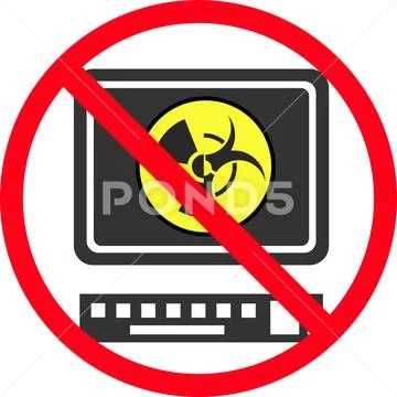 Prohibited information about biological and chemical weapons. Vector ...