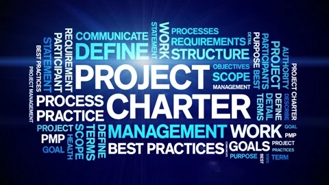 Project Charter animated word cloud,tag ... | Stock Video | Pond5