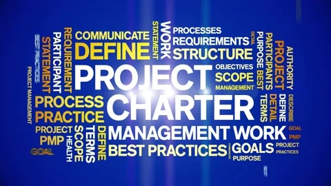 Project Charter animated word cloud,tag ... | Stock Video | Pond5