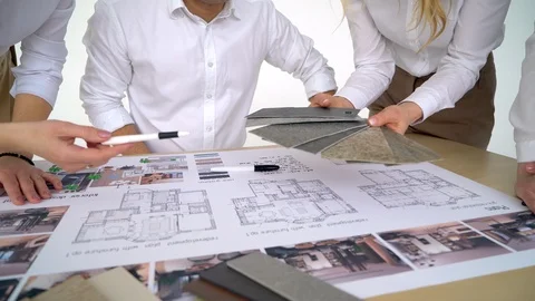 project, desk, design, architecture, blu... | Stock Video | Pond5