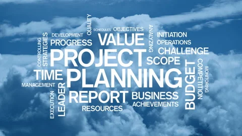 Project Planning Word Tag Cloud Animatio... | Stock Video | Pond5