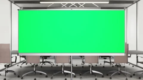 Projection cinema screen pull-down. Blur... | Stock Video | Pond5