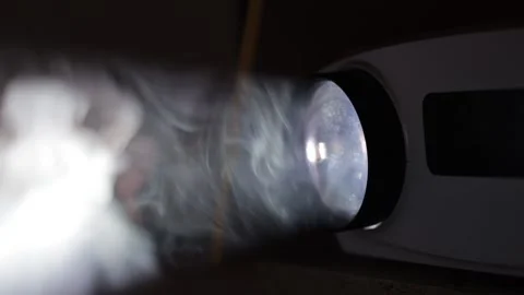 Projector beams and smoke, color image o... | Stock Video | Pond5