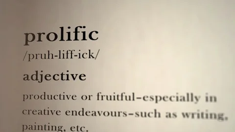 Prolific Definition